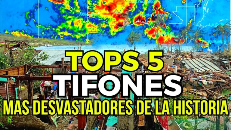Los tifones más fuertes de la historia